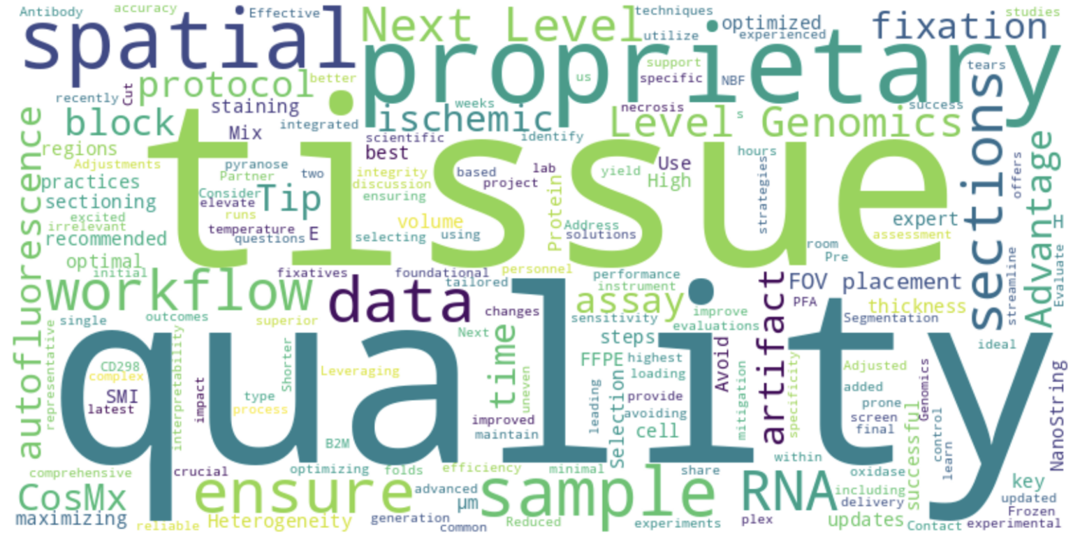 Best Practises for Successful CosMx SMI Runs – Next Level Genomics